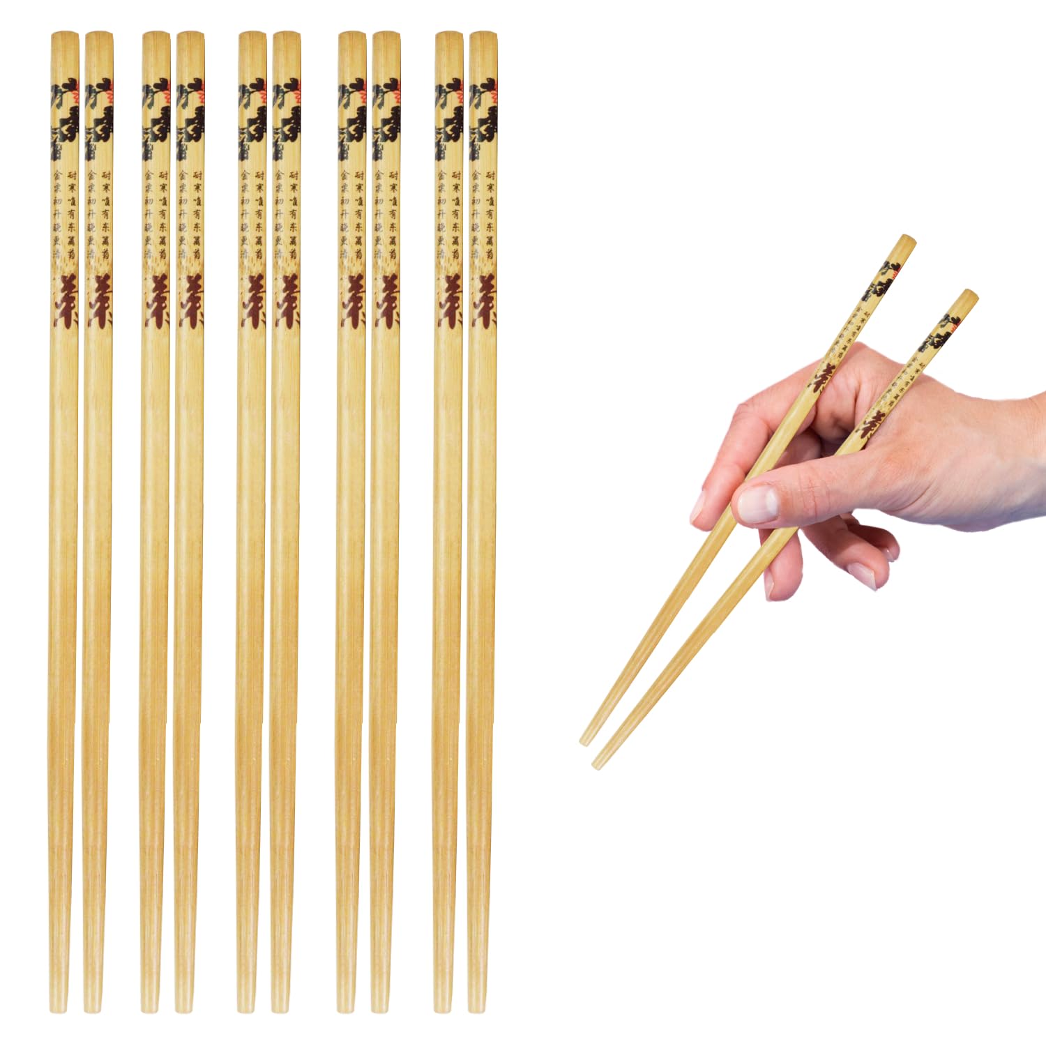 Wooden Chop Sticks 2Pair mycookwareshop