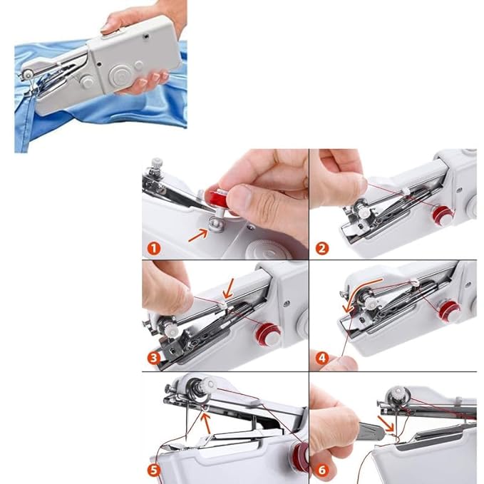 Sewing Machine Handy Stitch Electric Mini Portable Cordless Stitching ...