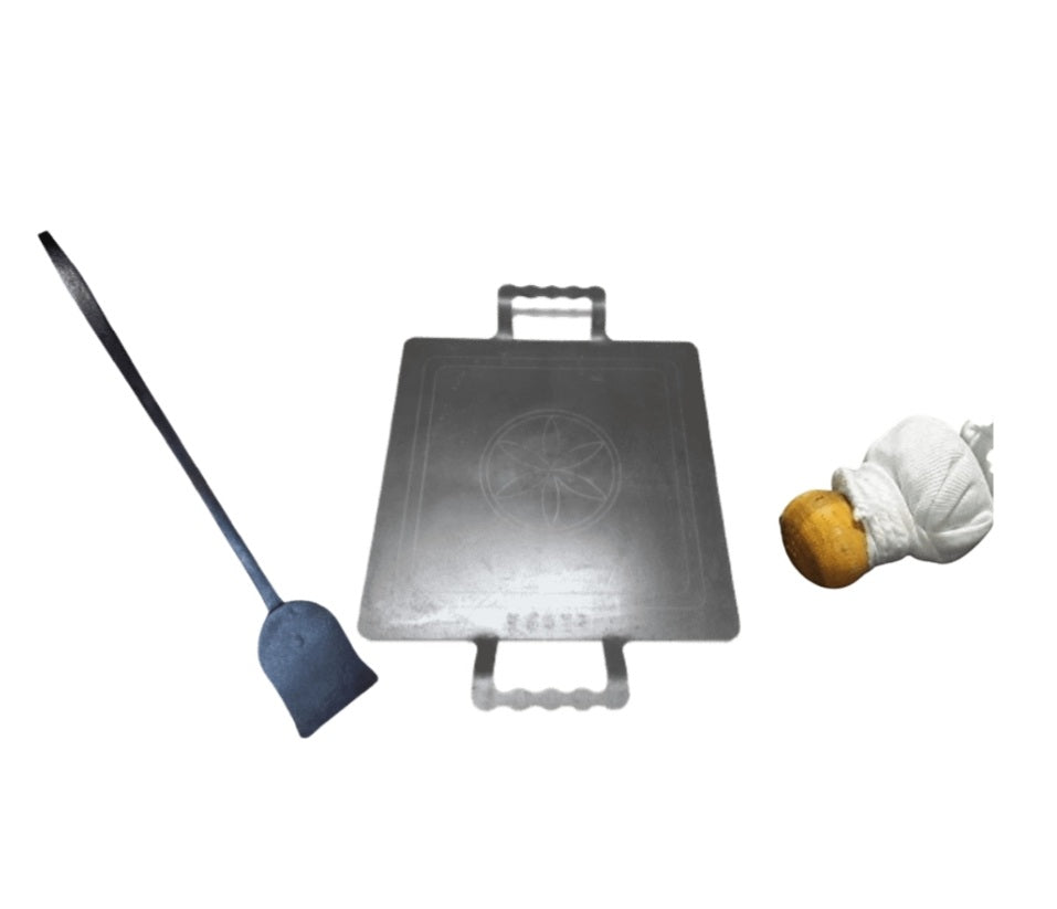 Premium Quality Square Iron Dosa Tawa/Dosa Pan 12Inch+ Dosa Spatula ...