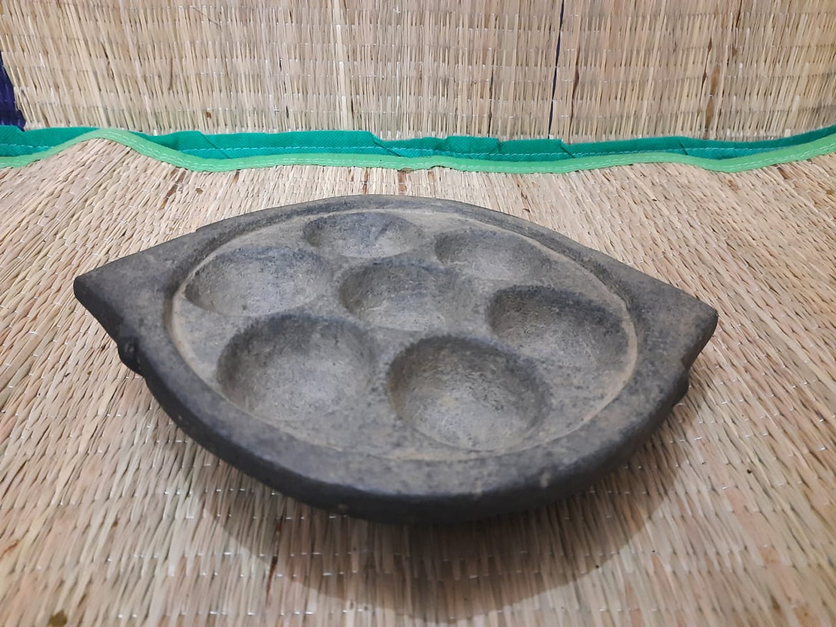 Soap Stone Panniyaram Pan/ Puddu Maker/Panniyara Kal- Preseasoned ...